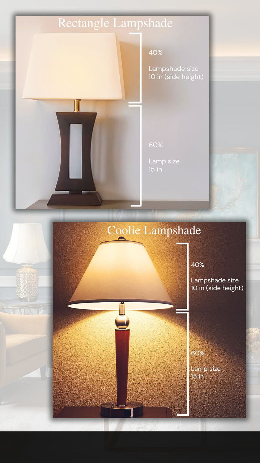 How to Choose the Right Lampshade Size | Just Shades