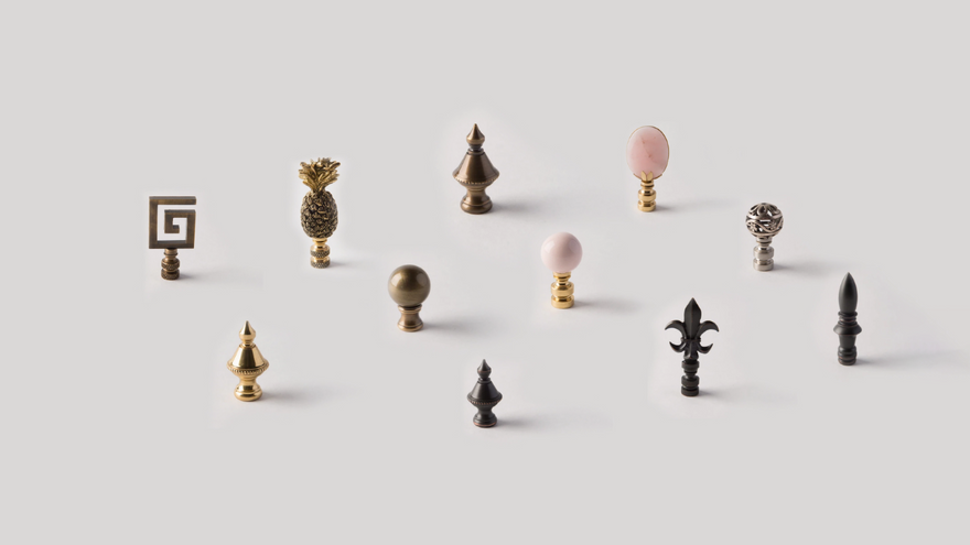 Brass Finial - Just Shades
